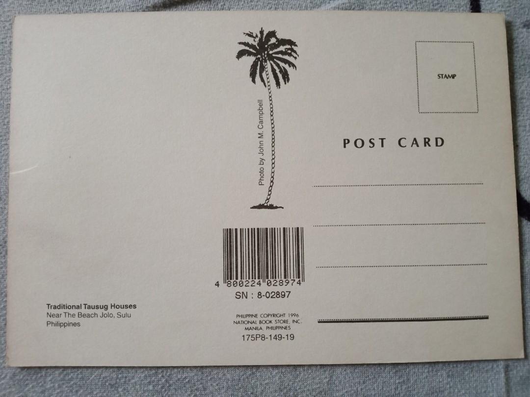 Traditional Tausug Houses Mint Postcard, Hobbies & Toys, Stationary ...