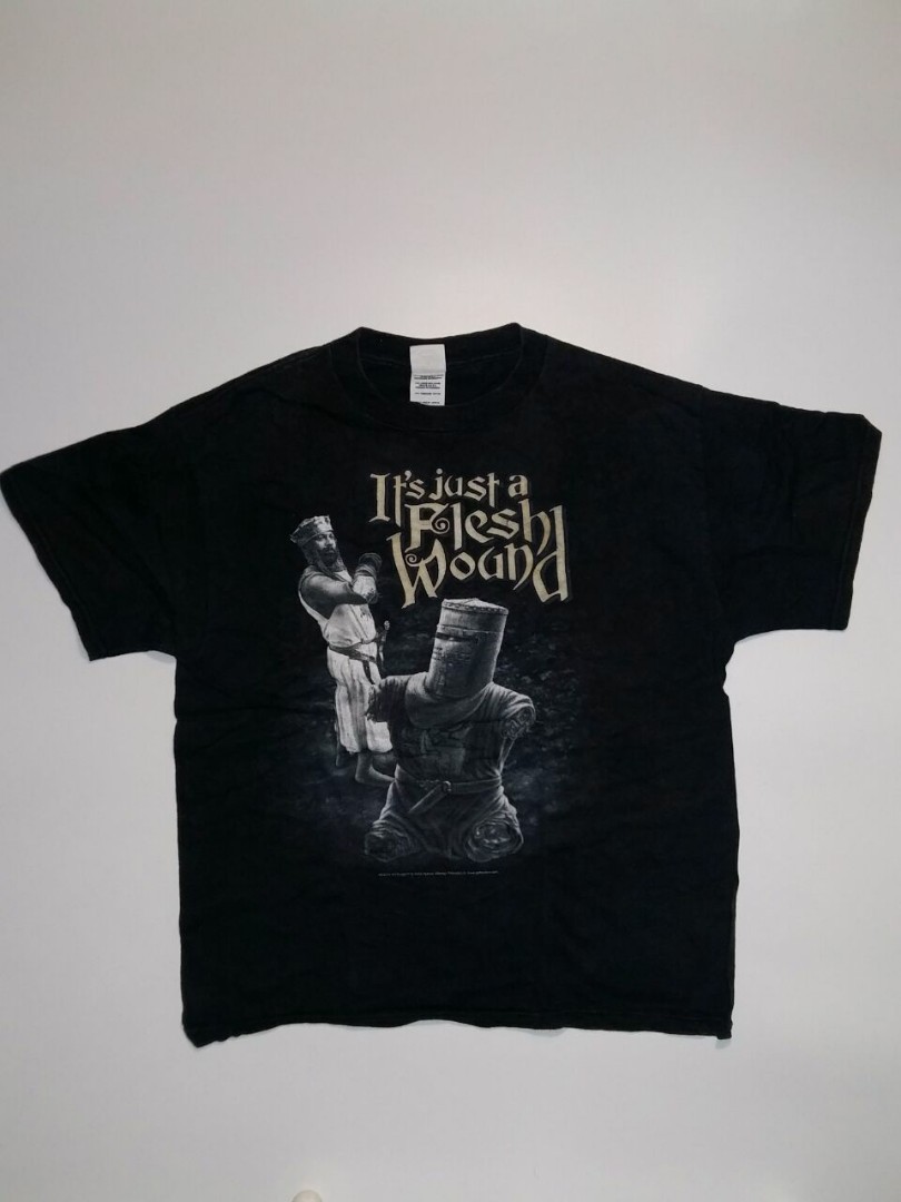 Vintage Monty Python & the Holy Grail Tee, Men's Fashion, Tops & Sets ...