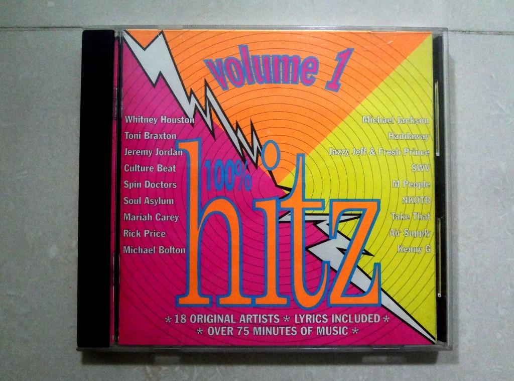 Volume 1 100% Hitz CD Album Mariah Carey Whitney Houston etc, Hobbies ...
