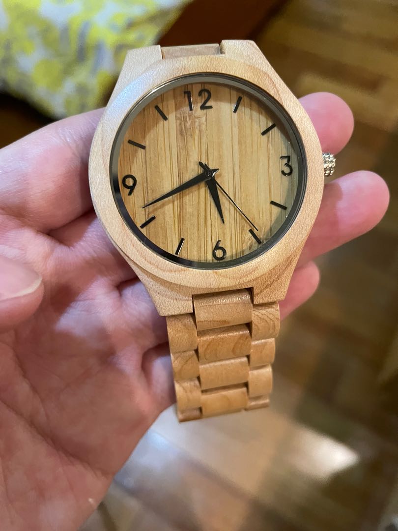 Wood/Bamboo Watch, Men's Fashion, Watches & Accessories, Watches on ...