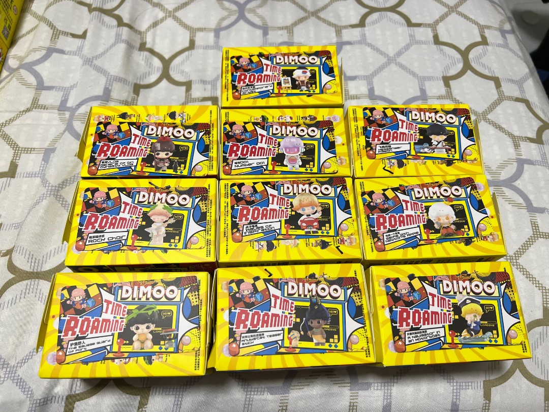 WTS Popmart dimoo time roaming rock choir/anubis cat/D01 etc, Hobbies ...