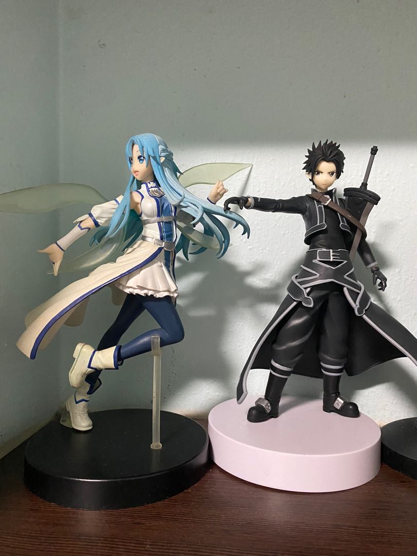 [WTT] Sword Art Online Figurines (Kirito & Asuna), Hobbies & Toys ...