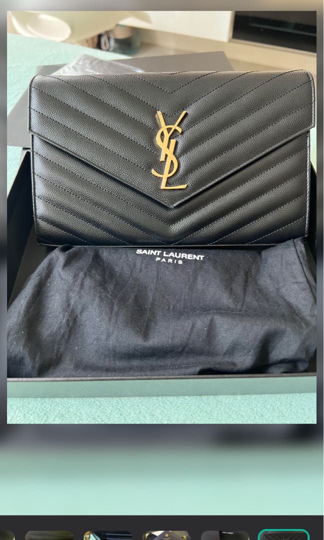 YSL large WOC in black, Luxury, Bags & Wallets on Carousell