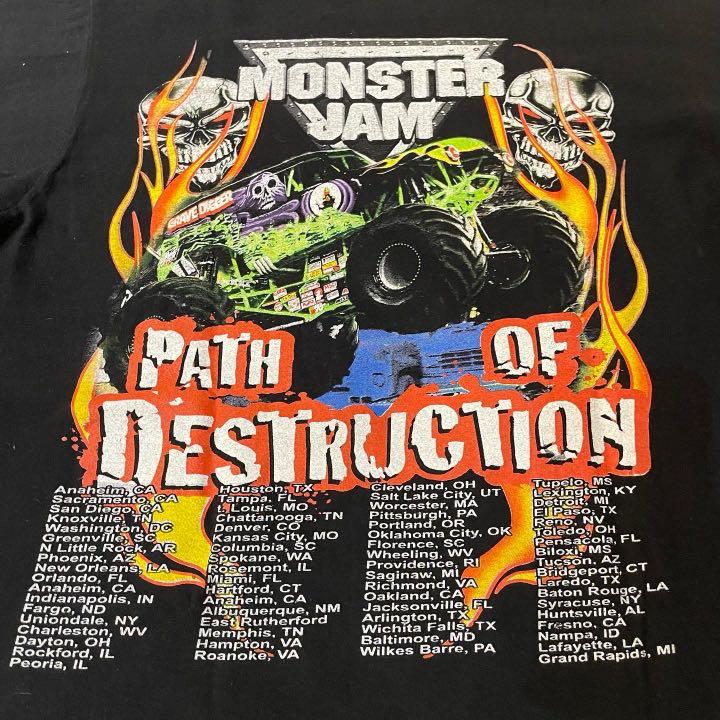 2017 Monster Jam Path of Destruction Tour Shirt, Men's Fashion, Tops ...