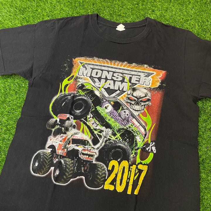 2017 Monster Jam Path of Destruction Tour Shirt, Men's Fashion, Tops ...
