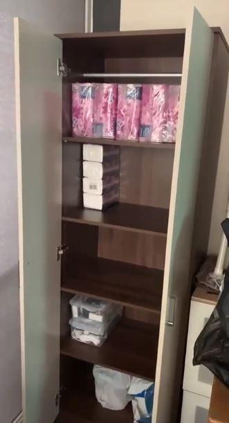 2 Door Wardrobe with Removable Shelves (Available in 2 Color ...