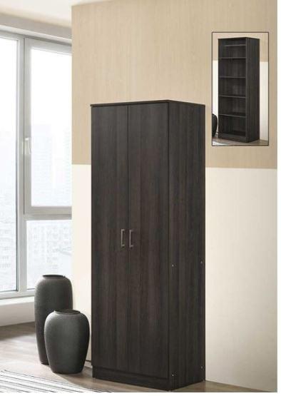 2 Door Wardrobe with Removable Shelves (Available in 2 Color ...