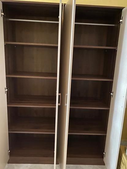 2 Door Wardrobe with Removable Shelves (Available in 2 Color ...