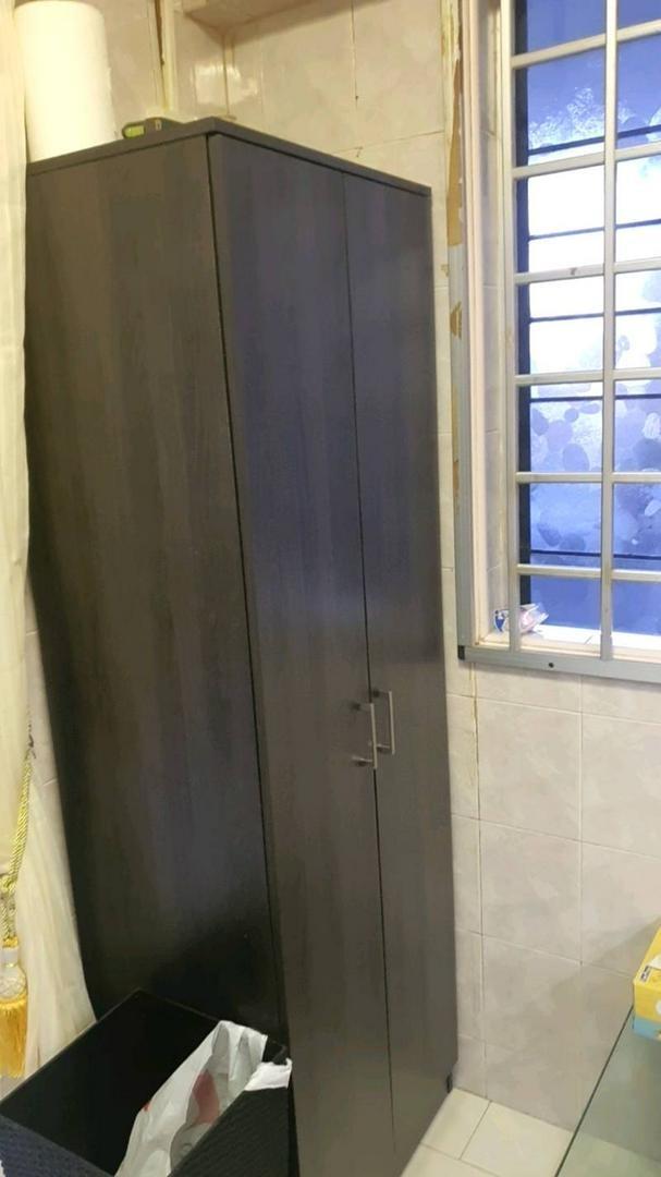 2 Door Wardrobe with Removable Shelves (Available in 2 Color ...