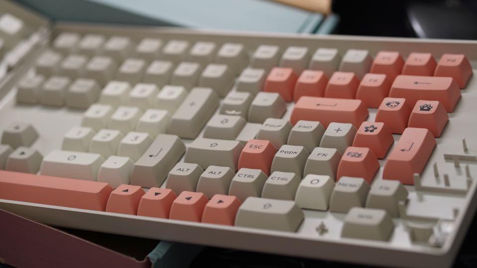 Akko ASA retro 9009 pbt keycaps with accents, 電腦＆科技, 電腦周邊及配件, 電腦鍵盤及相關產品 ...