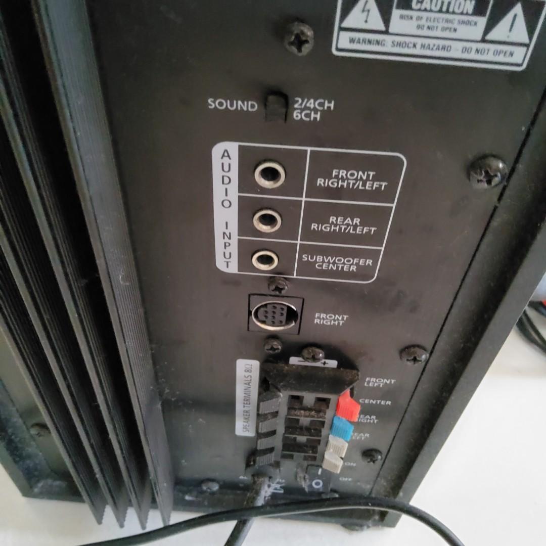 ALTEC LANSING SUBWOOFER WITH SPEAKERS. FOR YOUR COMPUTER OR AMPLIFIER ...