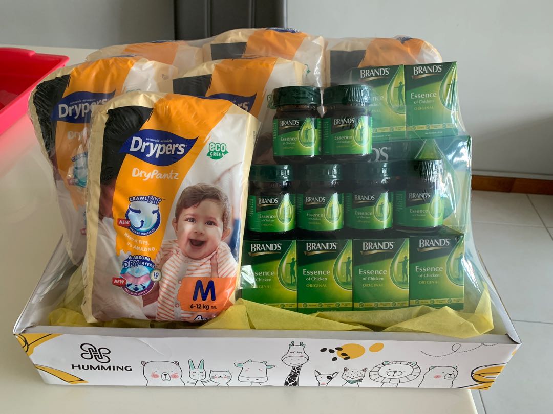Baby Hamper (Diapers & Essence of Chicken), Babies & Kids, Bathing ...