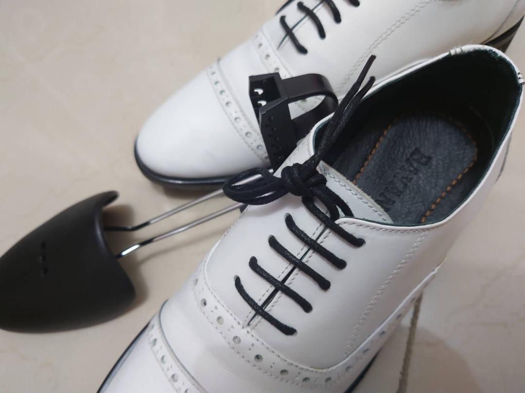 Bayani PH Aguinaldo White Captoe Leather Men's Shoes, Men's Fashion ...