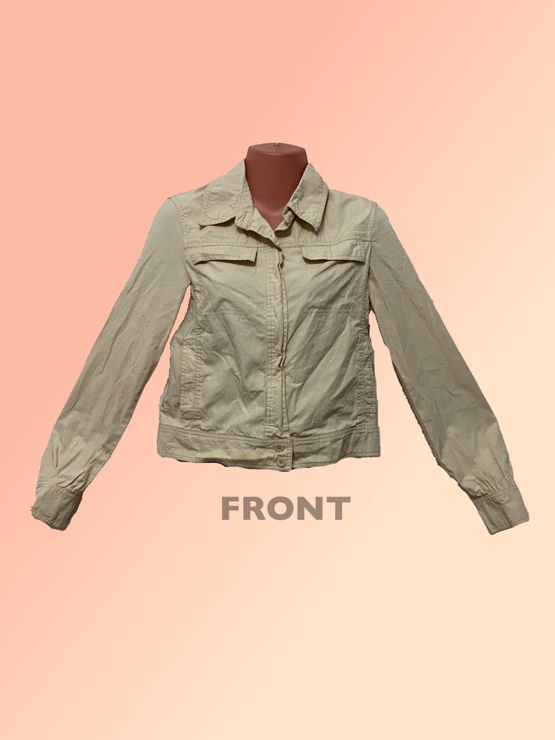 Beige Jacket, Women's Fashion, Coats, Jackets and Outerwear on Carousell