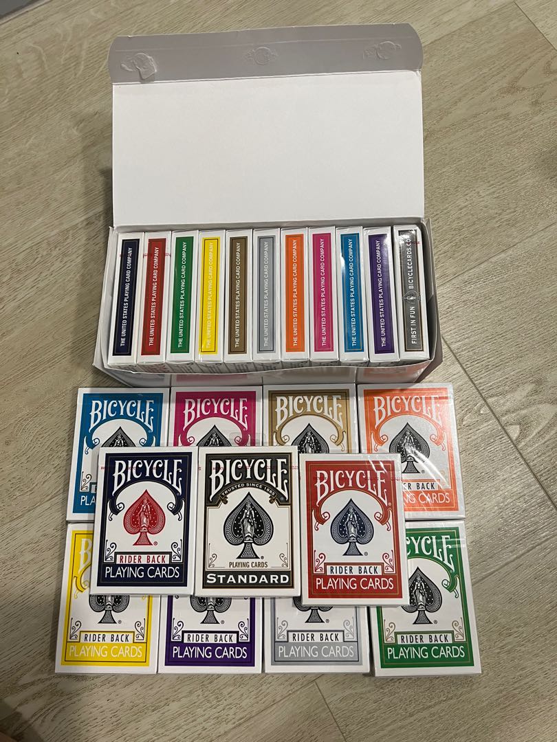 Bicycle colour playing cards 11 decks, Hobbies & Toys, Toys & Games on ...