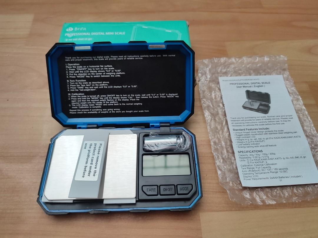 Brifit professional digital mini scale, Health & Nutrition, Health ...