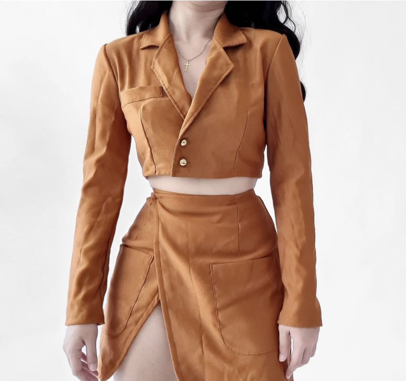 BSCO coordinates semi formal outfit, Women's Fashion, Dresses & Sets ...