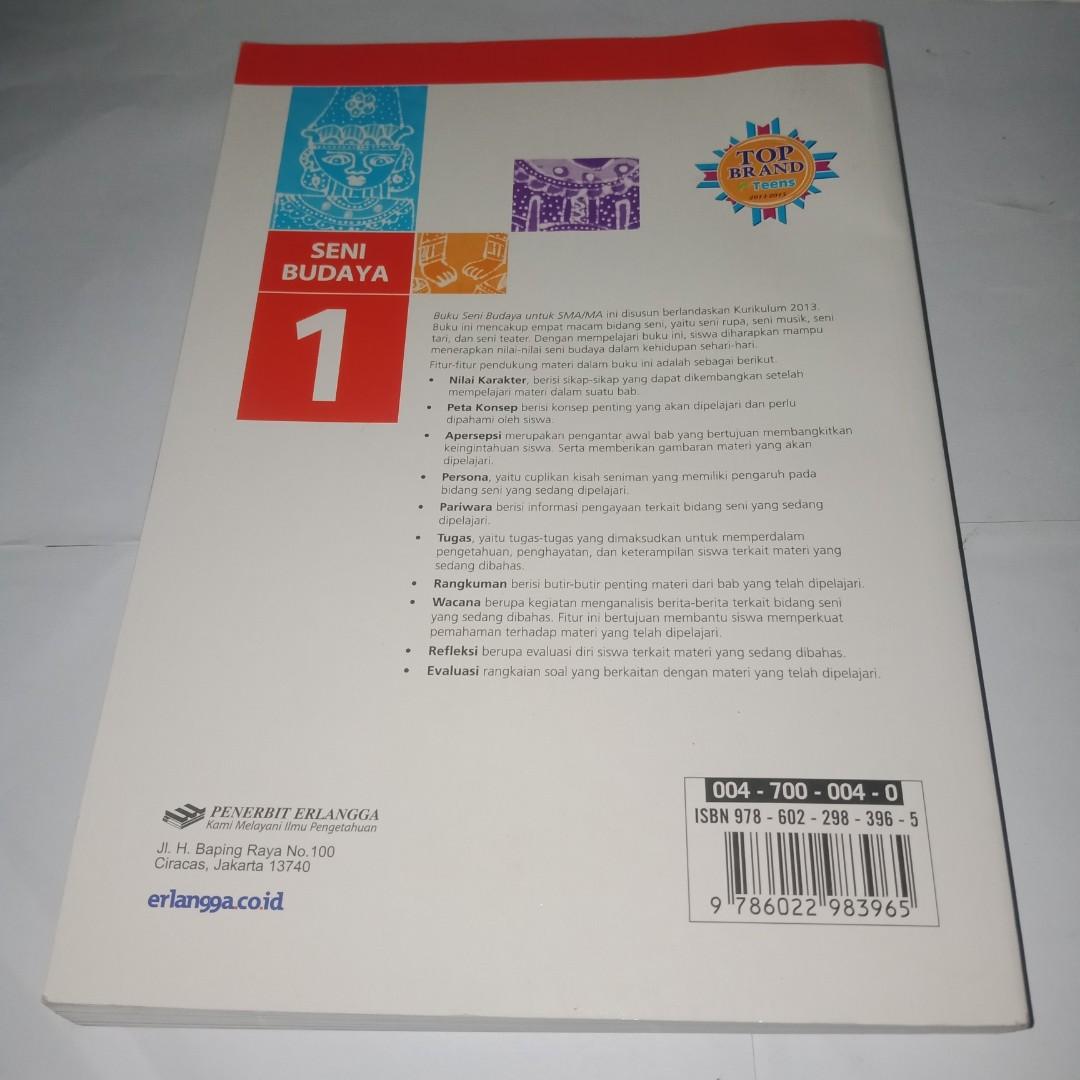 Buku Pelajaran Seni Budaya Jilid 1 untuk SMA/MA Kelas X | Kelas 10 (Sugiyanto, S.Pd., M.Pd. dkk ...
