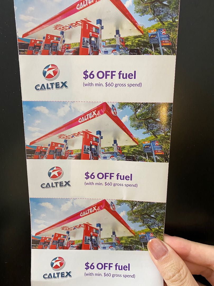 Caltex fuel vouchers, Tickets & Vouchers, Vouchers on Carousell