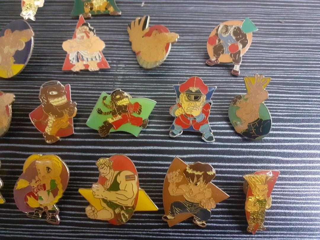 Capcom Streetfighter Pins 20 pcs. (1990s), Hobbies & Toys, Memorabilia ...
