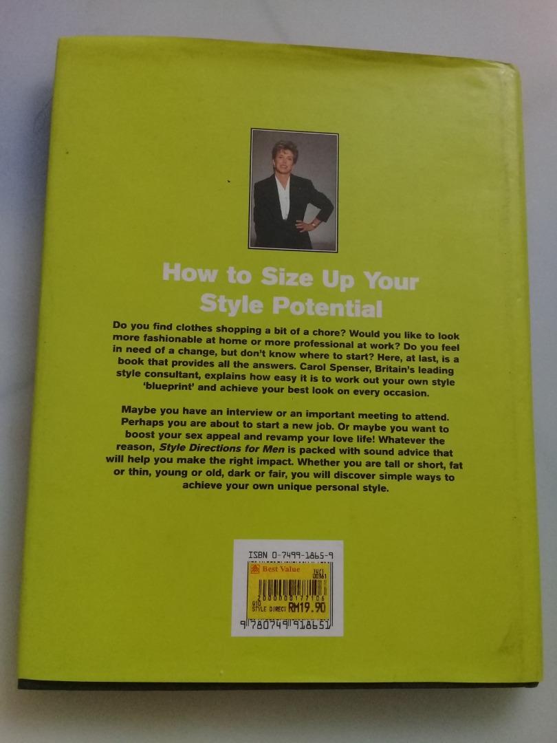 Carol Spenser's Style Counsel for Men is a lavishly illustrated, full ... Carol Spenser's Style Counsel for Men is a lavishly illustrated, full ...