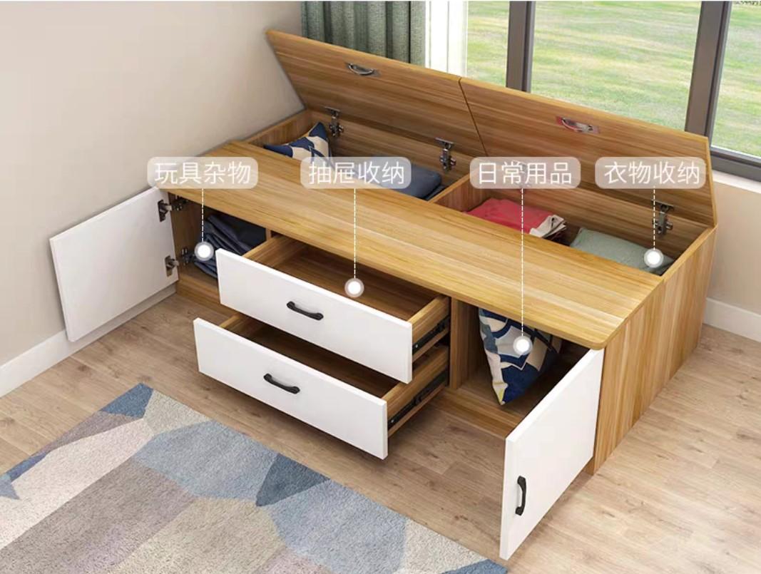 Customize window bay bed frame /storage cabinet/ bed frame /single ...
