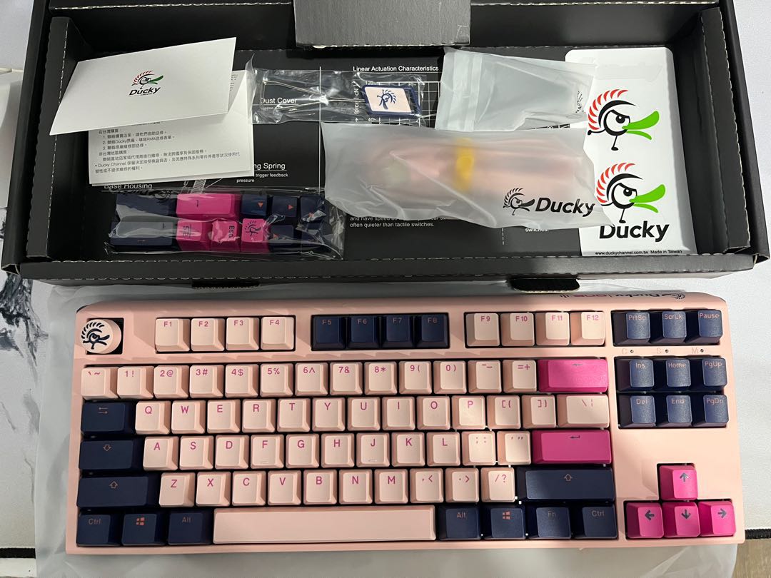 Ducky One 3 Fuji TKL Cherry Red Hotswap Double Shot PBT Mechanical ...