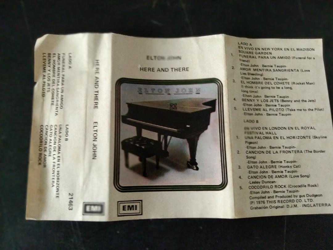 Elton John cassette tape English, Hobbies & Toys, Music & Media, CDs & DVDs on Carousell