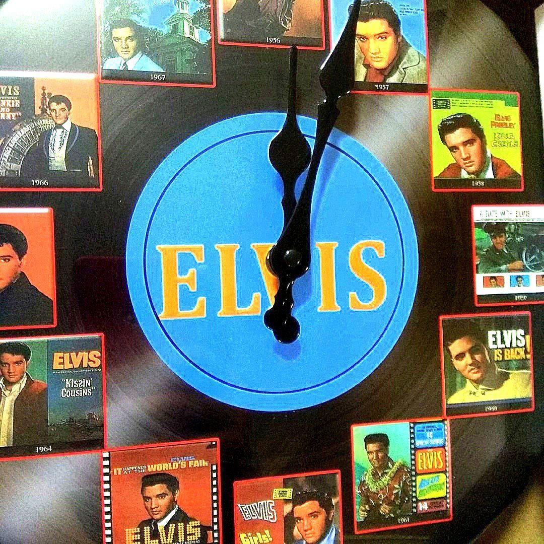 ELVIS PRESLEY Lp Vinyl Record Picture Bottle Cap Wall Clock, Furniture ...