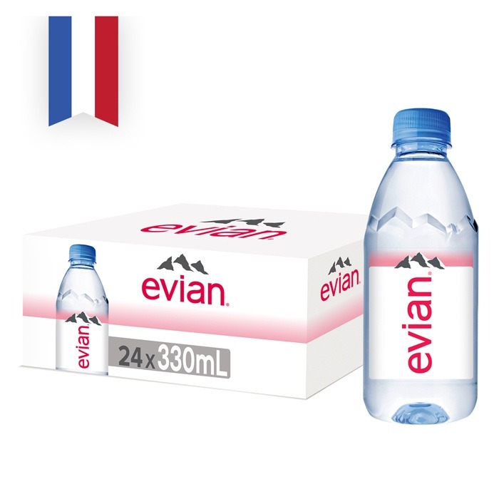 Evian Water 24 Bottles x 330ml, Food & Drinks, Beverages on Carousell