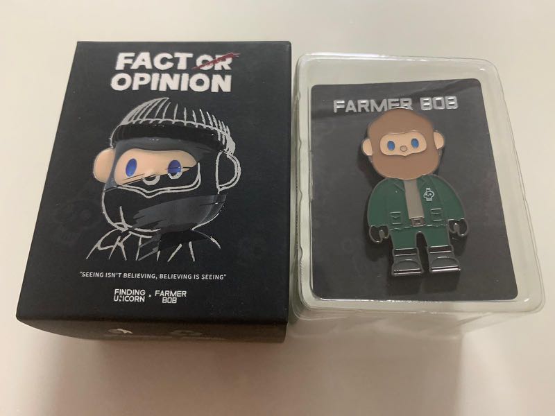 Farmer Bob FOO Pin Badge, Hobbies & Toys, Toys & Games on Carousell