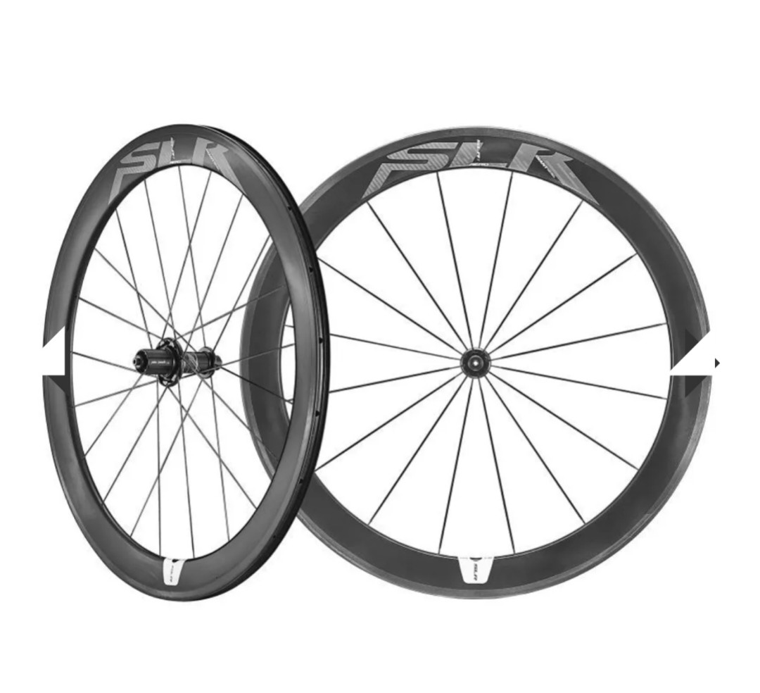 Giant SLR1 55mm aero carbon rim brake wheelset, Sports Equipment ...