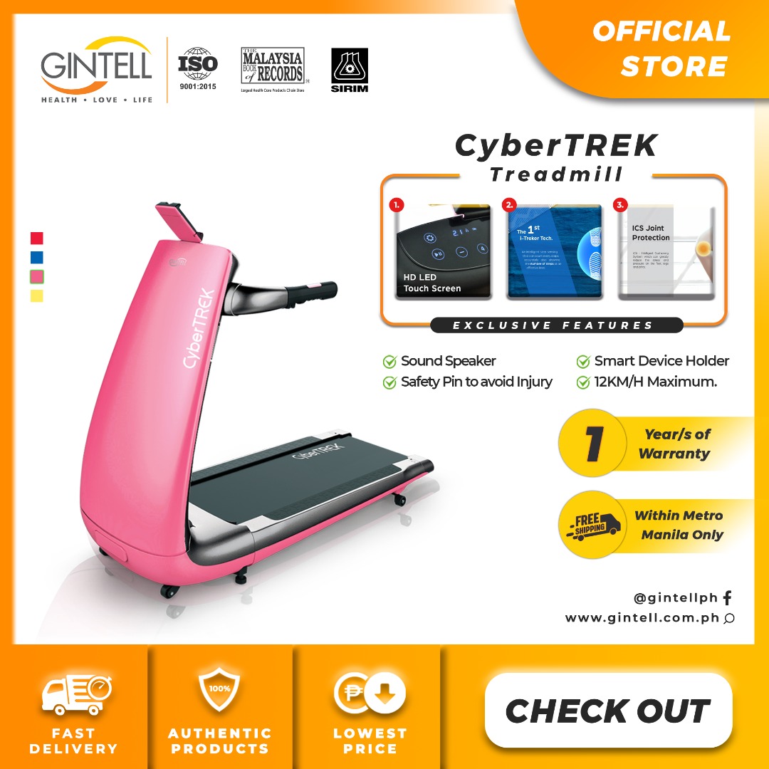 GINTELL CyberTrek Treadmill Fitness Equipment, Sports Equipment ...