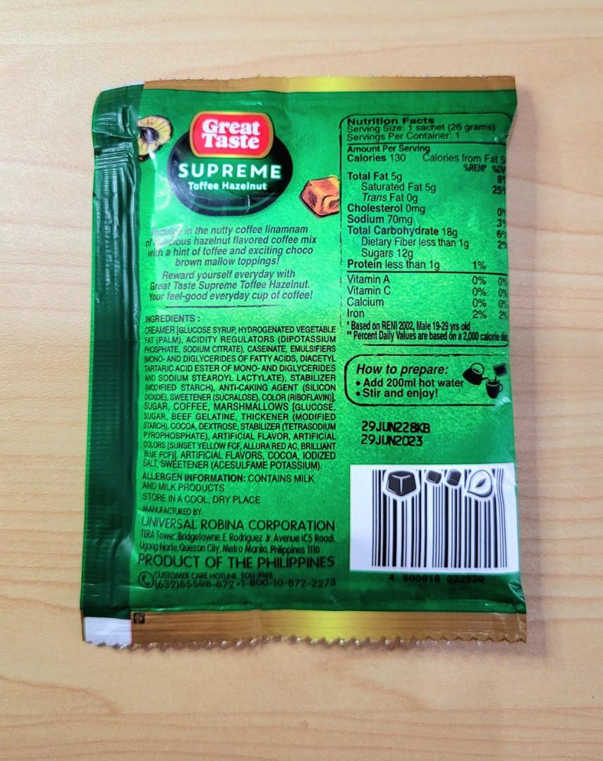 Great Taste Supreme- Toffee Hazelnut (Sold per PC), Food & Drinks ...