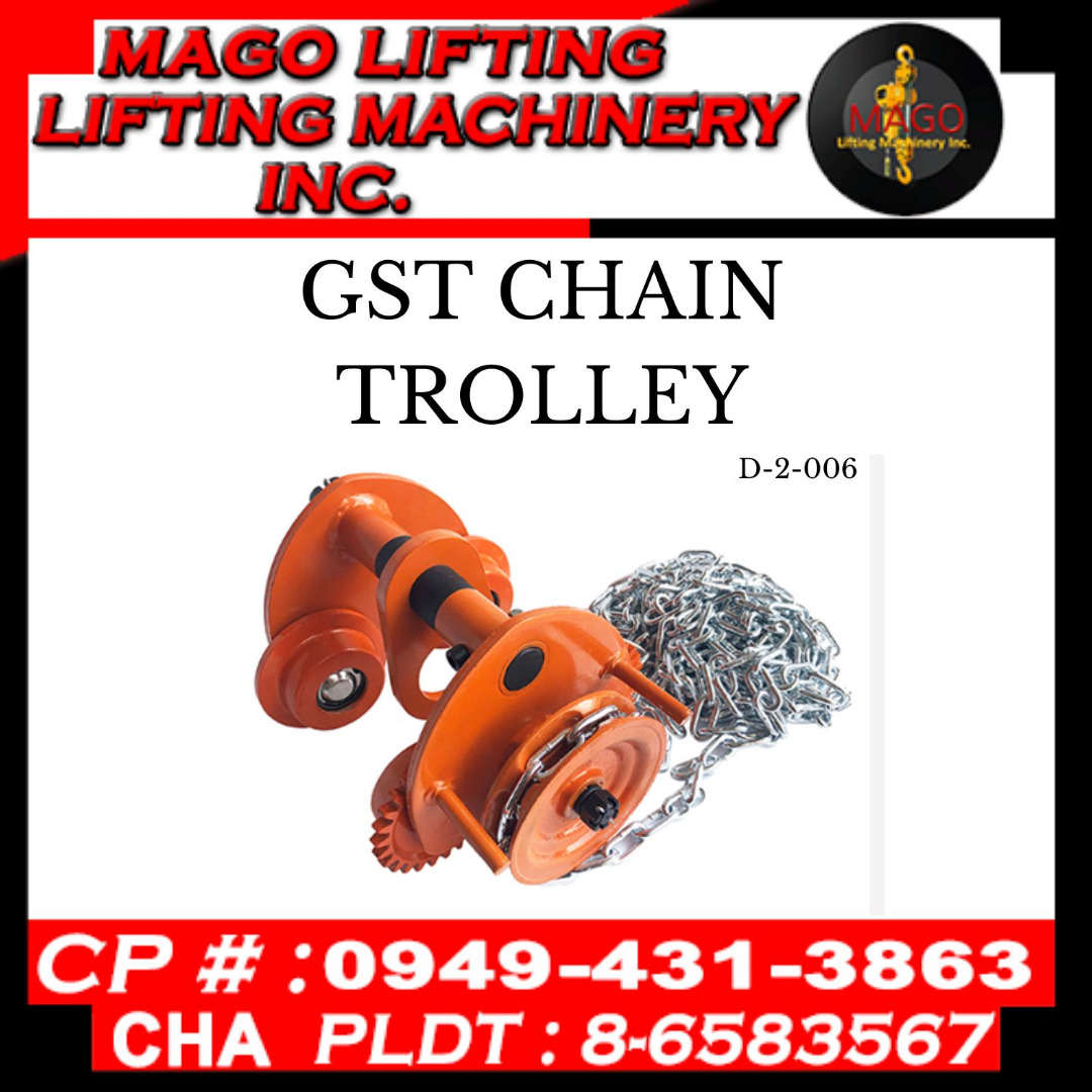 GST CHAIN TROLLEY, Commercial & Industrial, Construction Tools ...