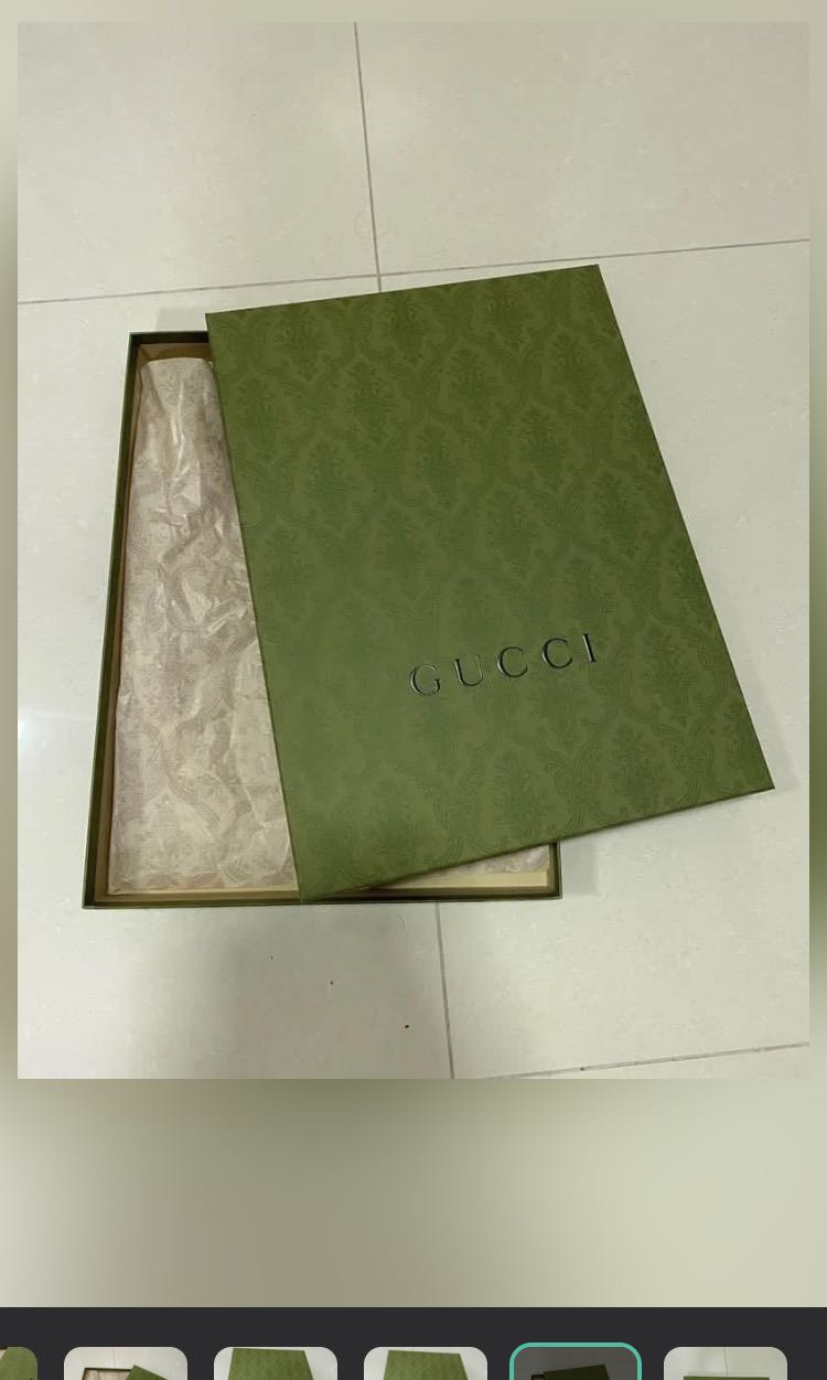 Gucci big flat box , Luxury, Accessories on Carousell
