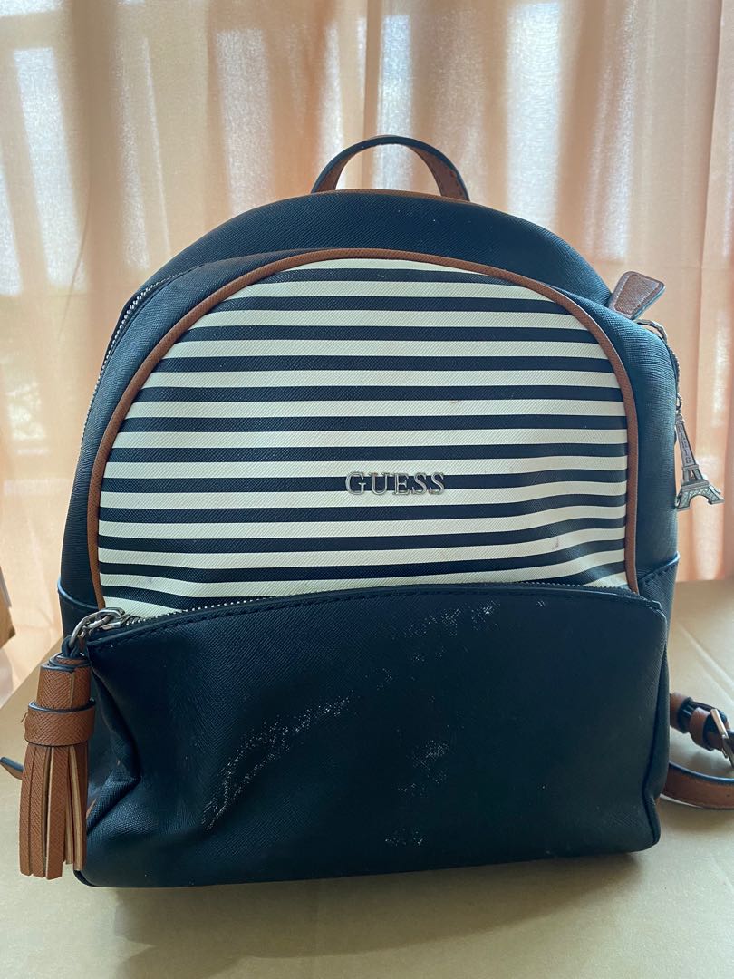 Guess Leather Backpack, Women's Fashion, Bags & Wallets, Backpacks on ...
