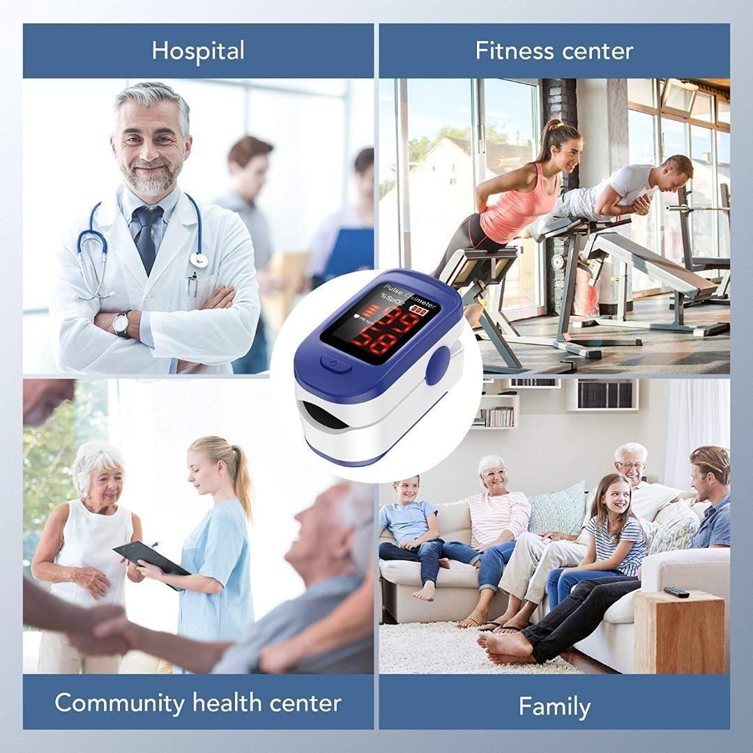 H3878 AGPTEK Pulse Oximeter Fingertip, Blood Oxygen Saturation Monitor, Sats Probe Heart Rate ...