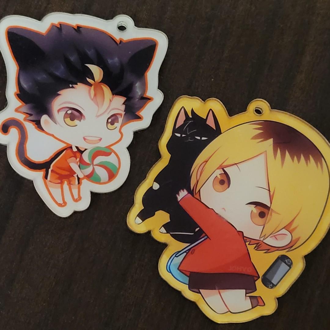 (FREE) Haikyu!! keychain pendants | Kozume Kenma | Nishinoya Yu ...