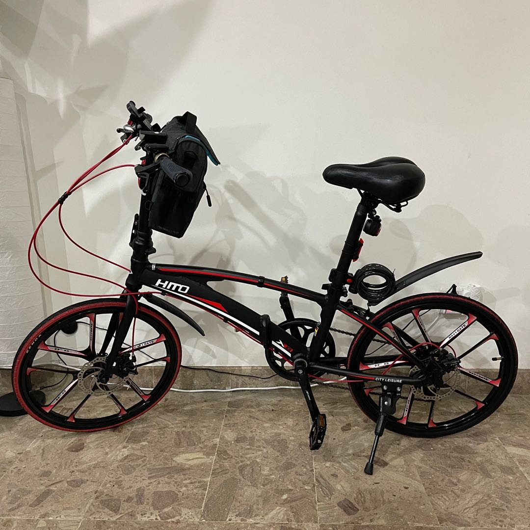 Hito X6 Red Foldable Bike, Sports Equipment, Bicycles & Parts, Bicycles ...
