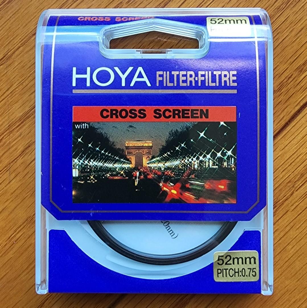 Hoya Cross Screen Filter 52mm 十字星光瀘鏡, 攝影器材, 鏡頭及裝備 - Carousell