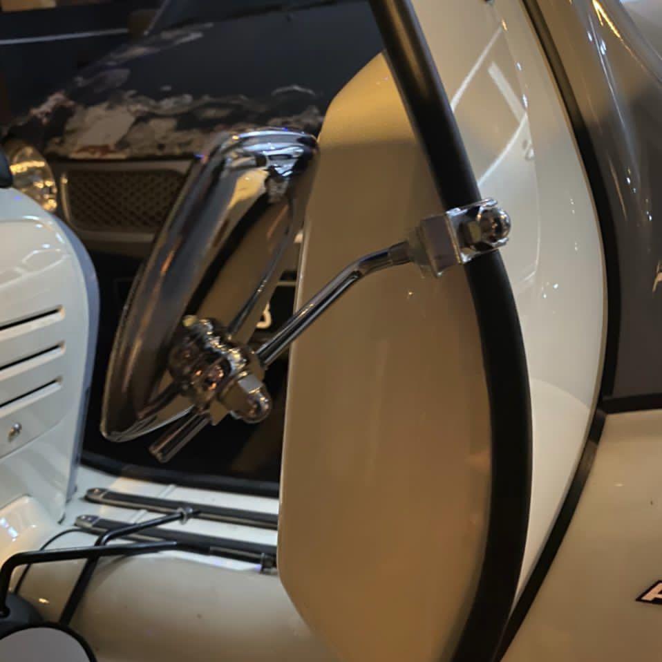 Lambretta royal alloy Vespa classic clip mirror legshield, Auto ...