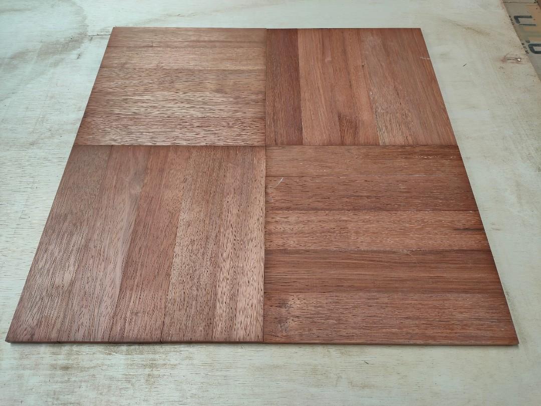 Lantai Kayu Parket Kayu Merbau Solid 30 x 6 x 1 cm, Perabotan Rumah di ...
