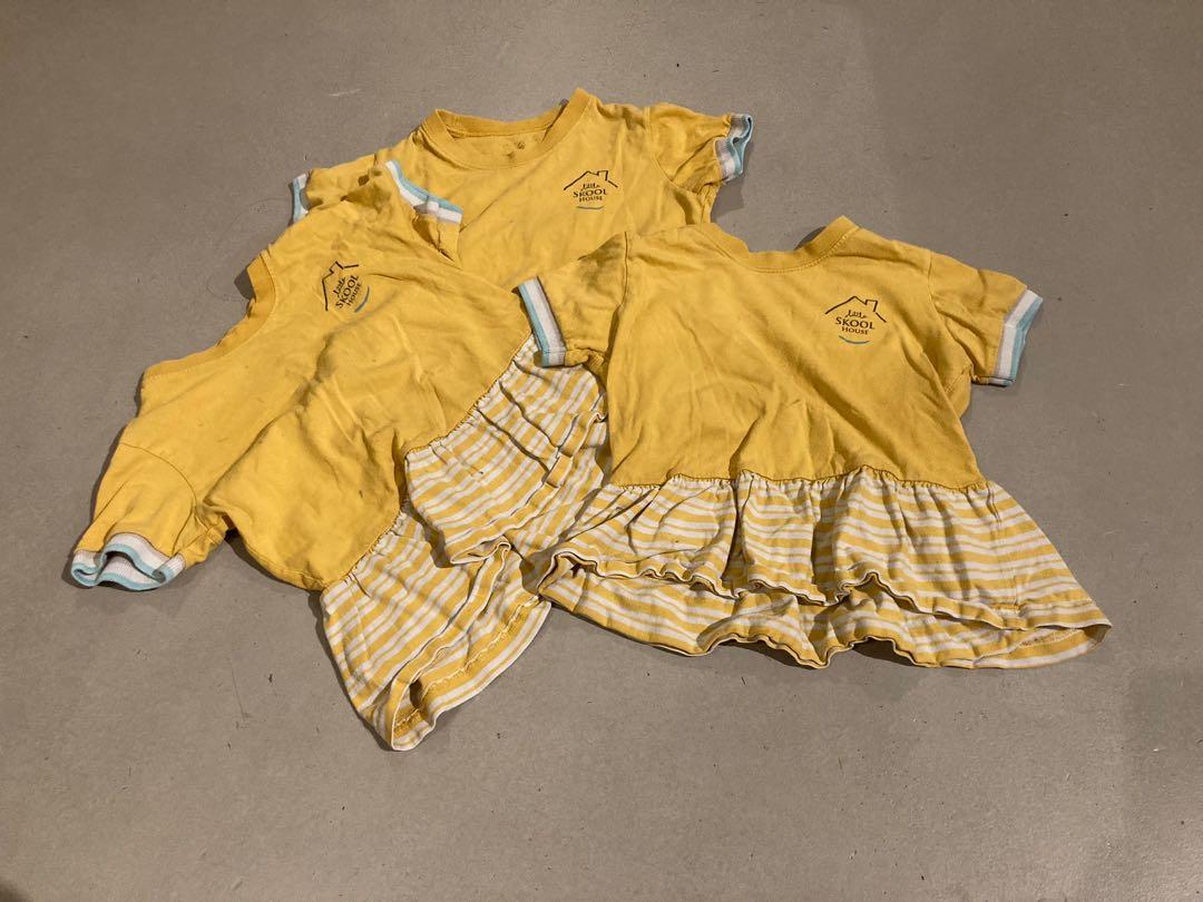 Little Skool House Uniform Girls Peplum Top, Babies & Kids, Babies ...