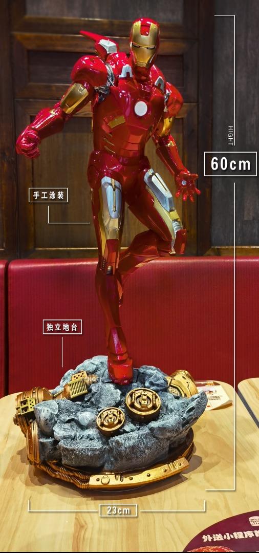 Marvel Avengers Iron Man Mark 7 1/4 Resin Statue Figure Tony Stark mark ...