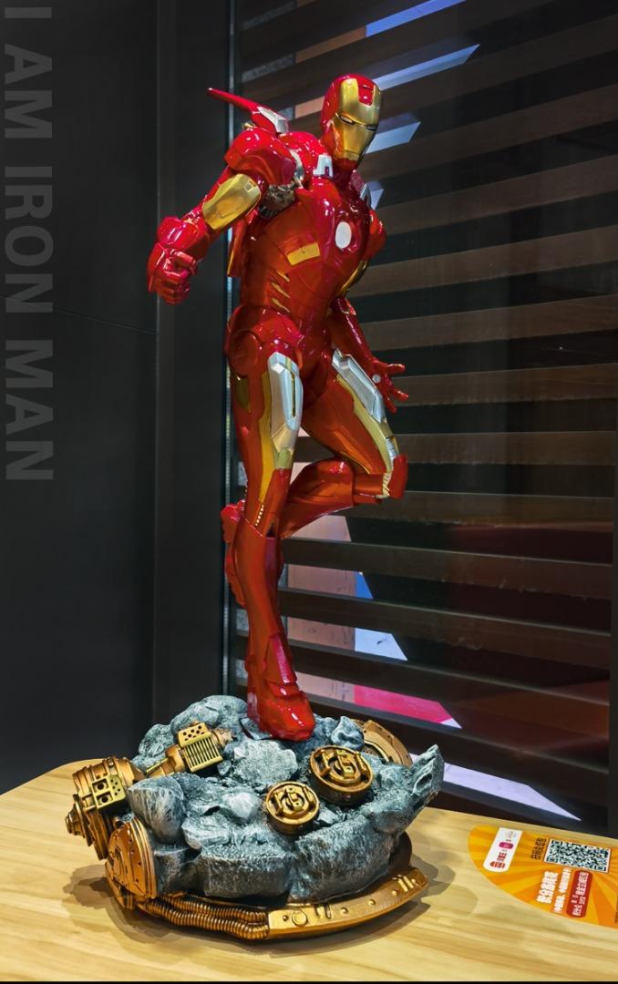 Marvel Avengers Iron Man Mark 7 1/4 Resin Statue Figure Tony Stark mark ...