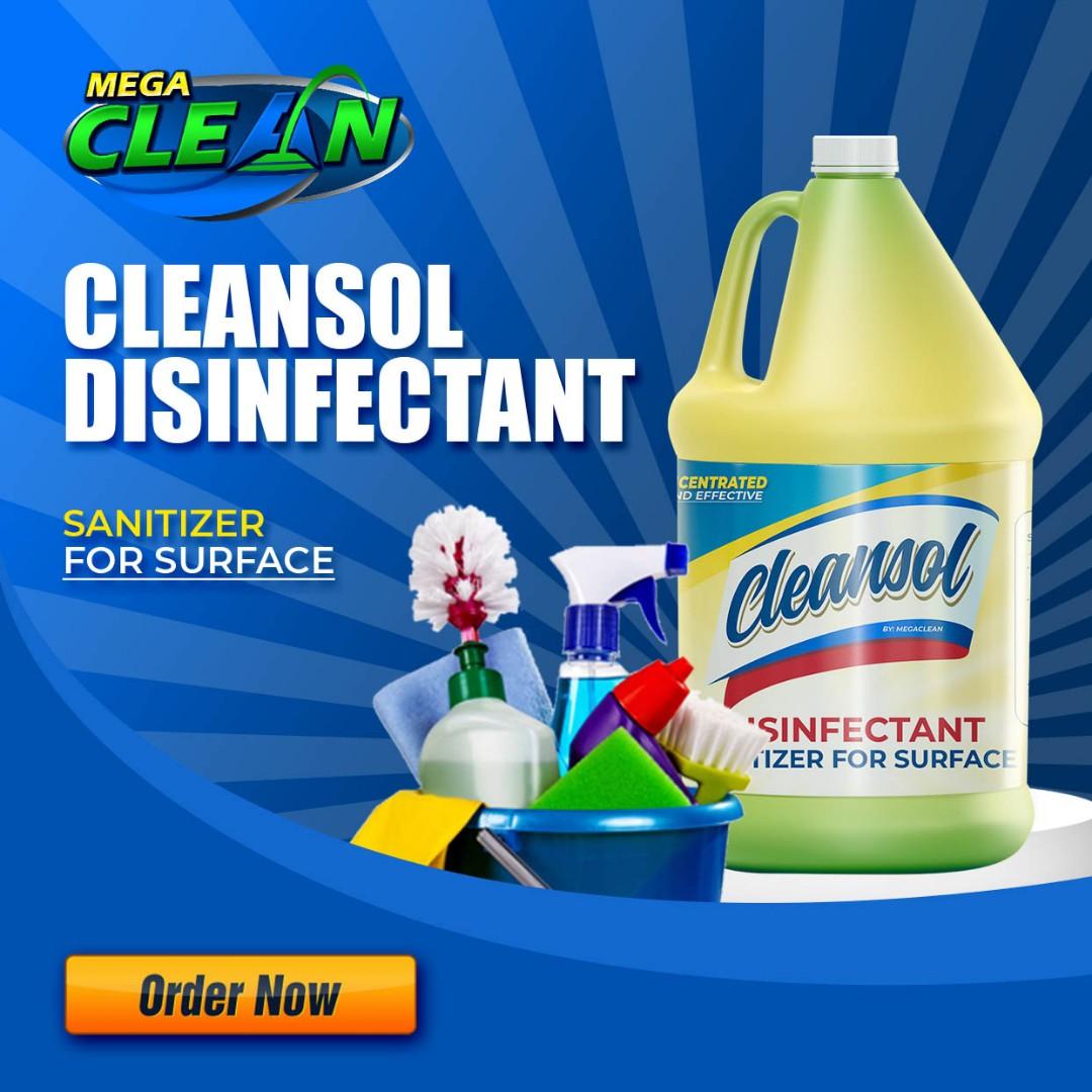 Megaclean Cleansol Disinfectant (3400ml), Beauty & Personal Care ...