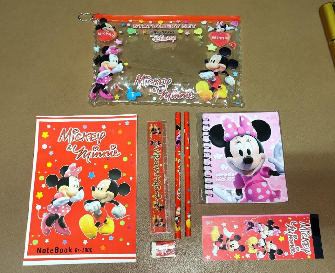 Mickey and Minnie Mouse Stationary Set, Hobbies & Toys, Stationary ...