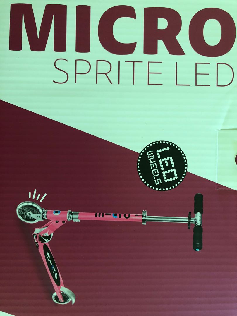 MICRO SCOOTER SPRITE PINK LED, Sports Equipment, Other Sports Equipment ...