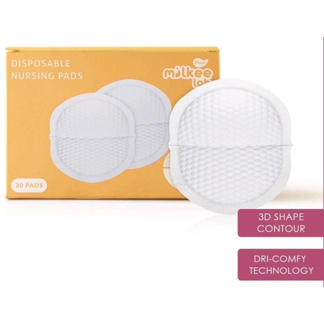 Milkee Lab disposable breast pad 30's and 60's, Babies & Kids, Nursing ...